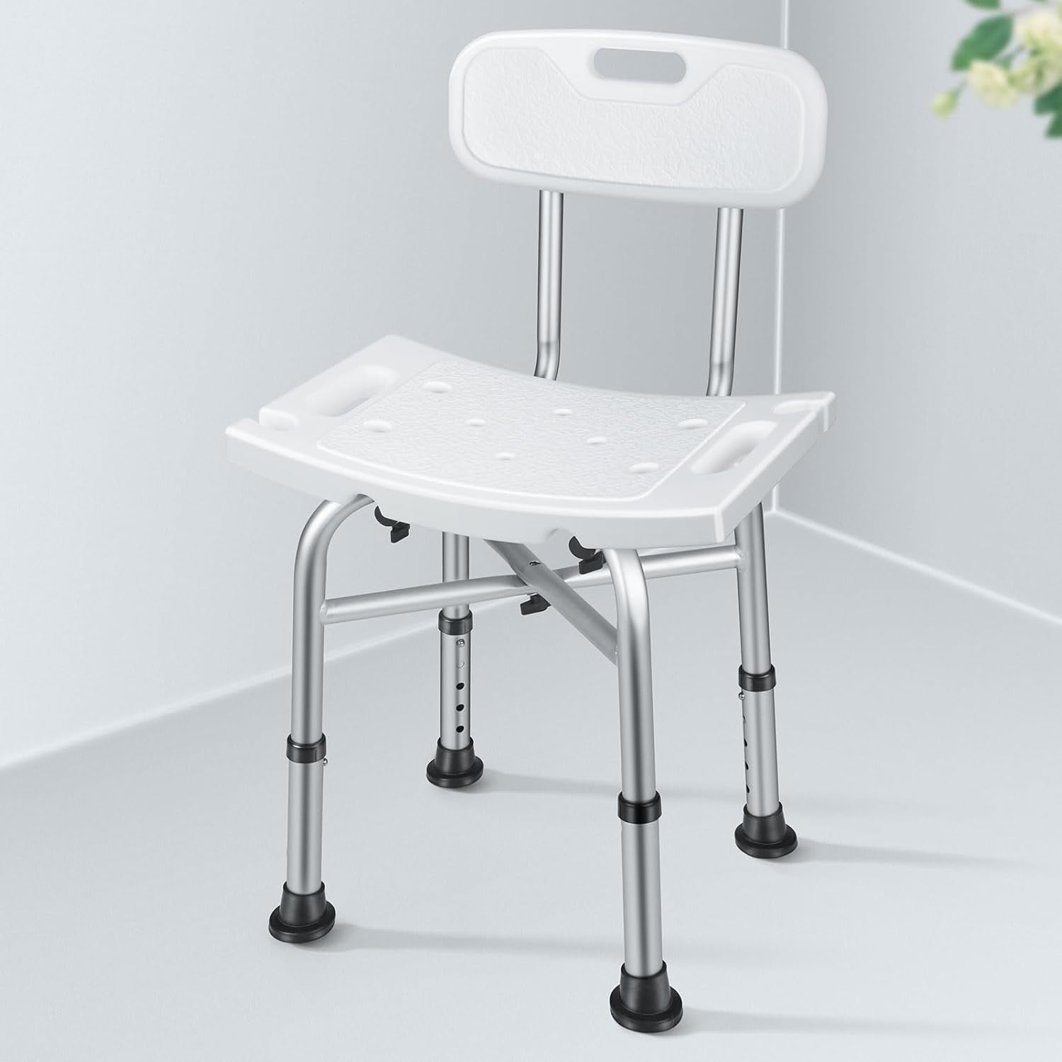 Shower Chair for Inside Shower with Back, 500lbs Heavy Duty and ...