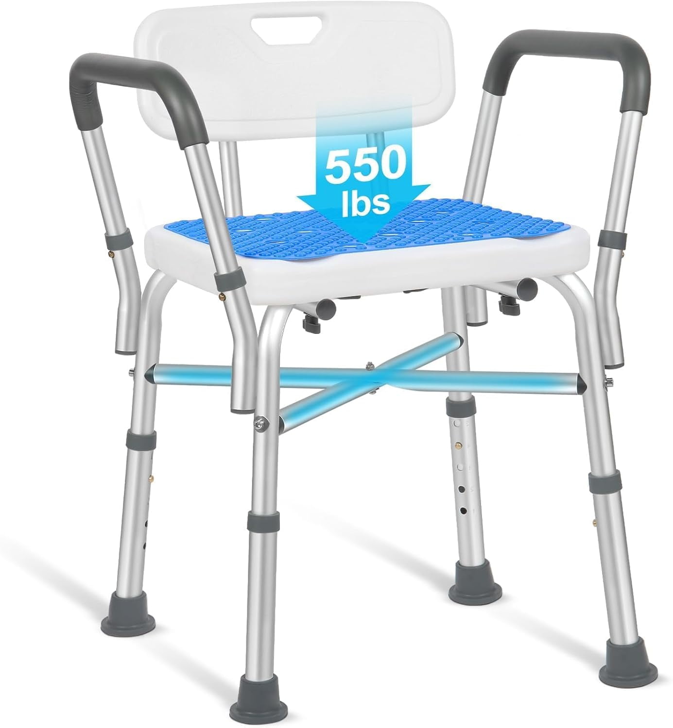 Shower Chair for Inside Shower, FSA/HSA Eligible 500lb Compact Shower ...