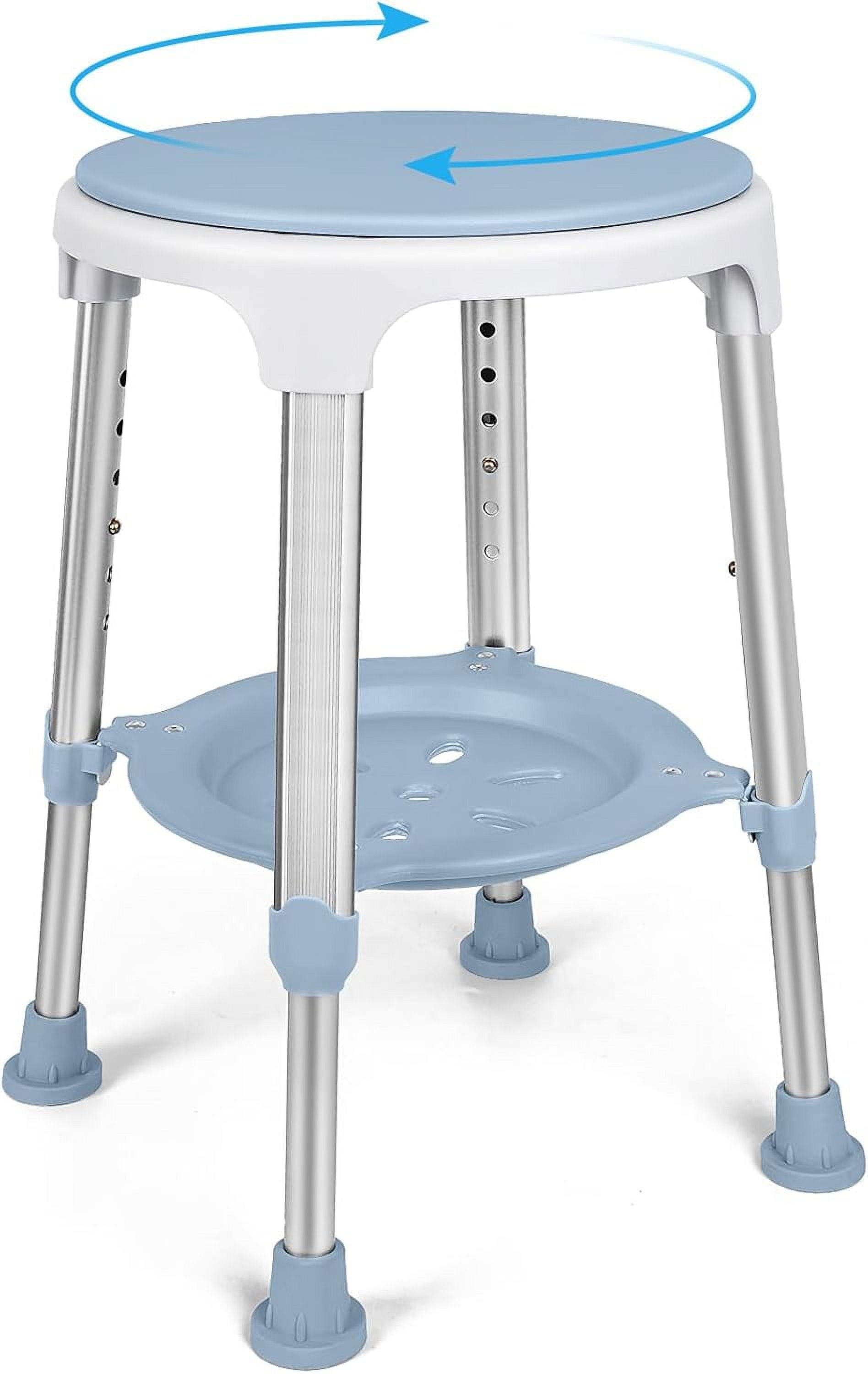 Shower Chair for Inside Shower, FSA/HSA Eligible Swivel Shower Stool ...