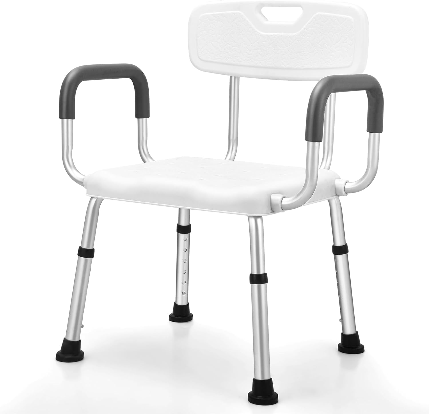 Shower Chair for Inside Shower - Heavy Duty Shower Seat with Armrest ...