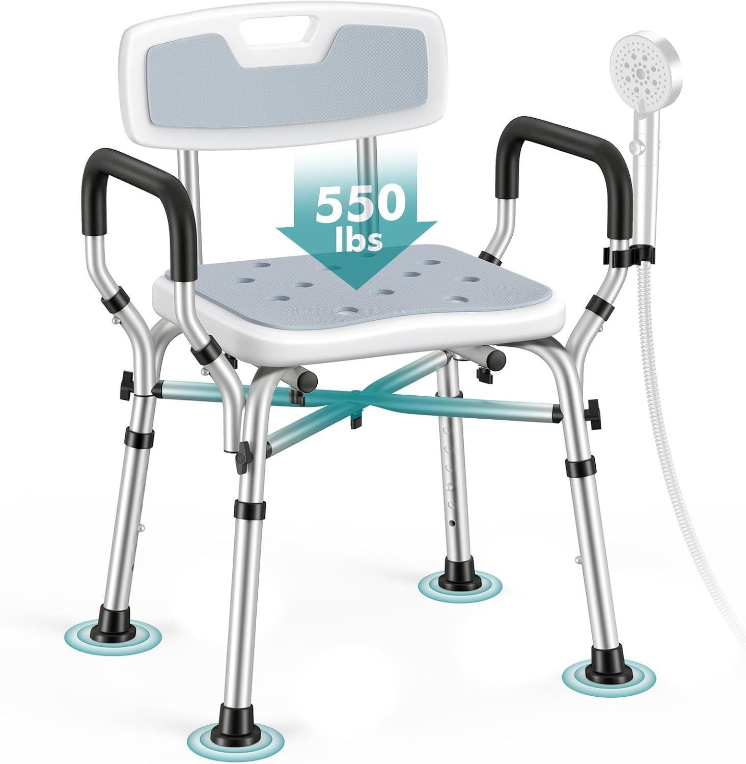 Shower Chair Lift for Elderly and Disabled, 550 lbs Shower Chair for ...