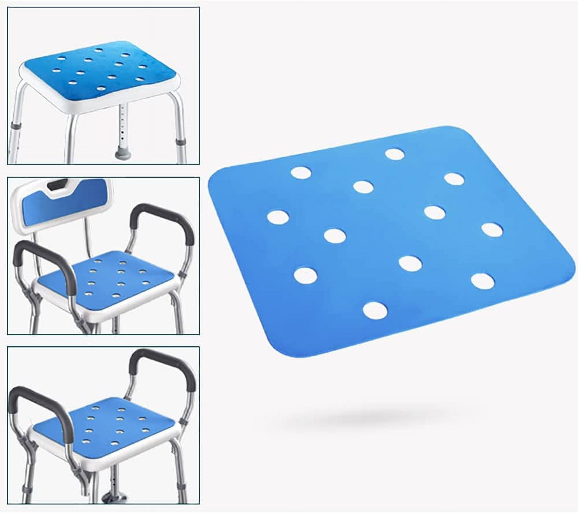 Shower Chair Pad Cover Bath Seat, Padded Shower Bench Seat Mat 15 x 12 ...
