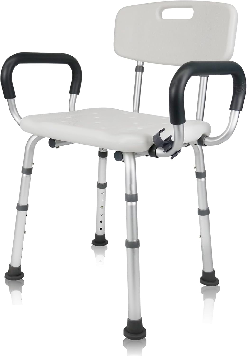 Shower Chair Seat with Arms and Back, Padded Handicap Shower Chair for ...
