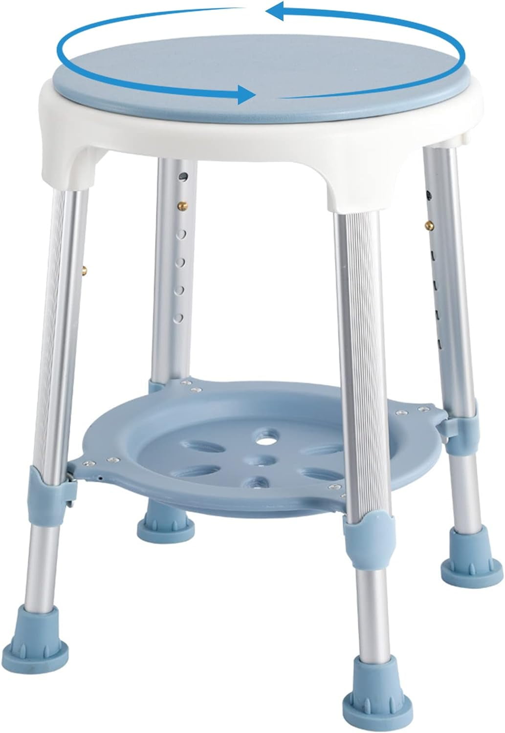 Shower Chair Stool for Inside Shower, Small Corner Plastic Stool for ...