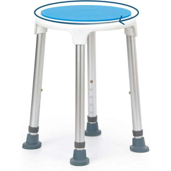 Shower Chair Stool for Inside Shower, Small Corner Plastic Stool for ...