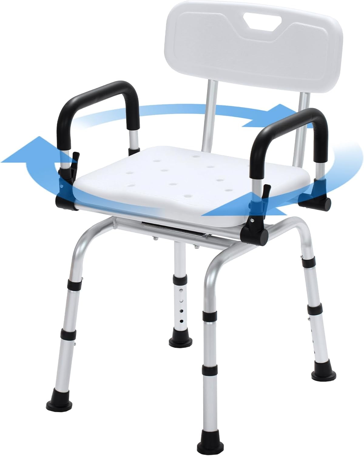 Shower Chair for Inside Shower, Rotating Shower Seat Medical Bath Chair ...