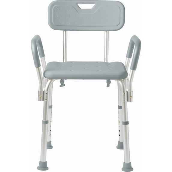 Shower Chair with Backrest and Padded Armrests - 350 lb. Stool for ...
