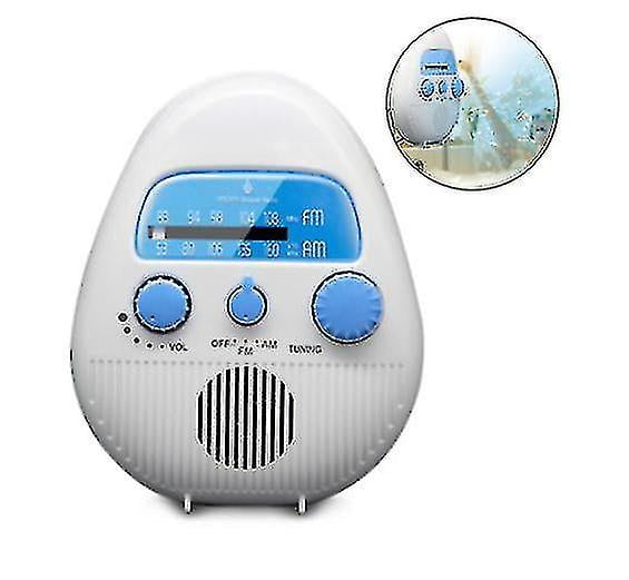 Shower Clock Radio Waterproof Shower Radio Digital Shower Radio Hanging ...