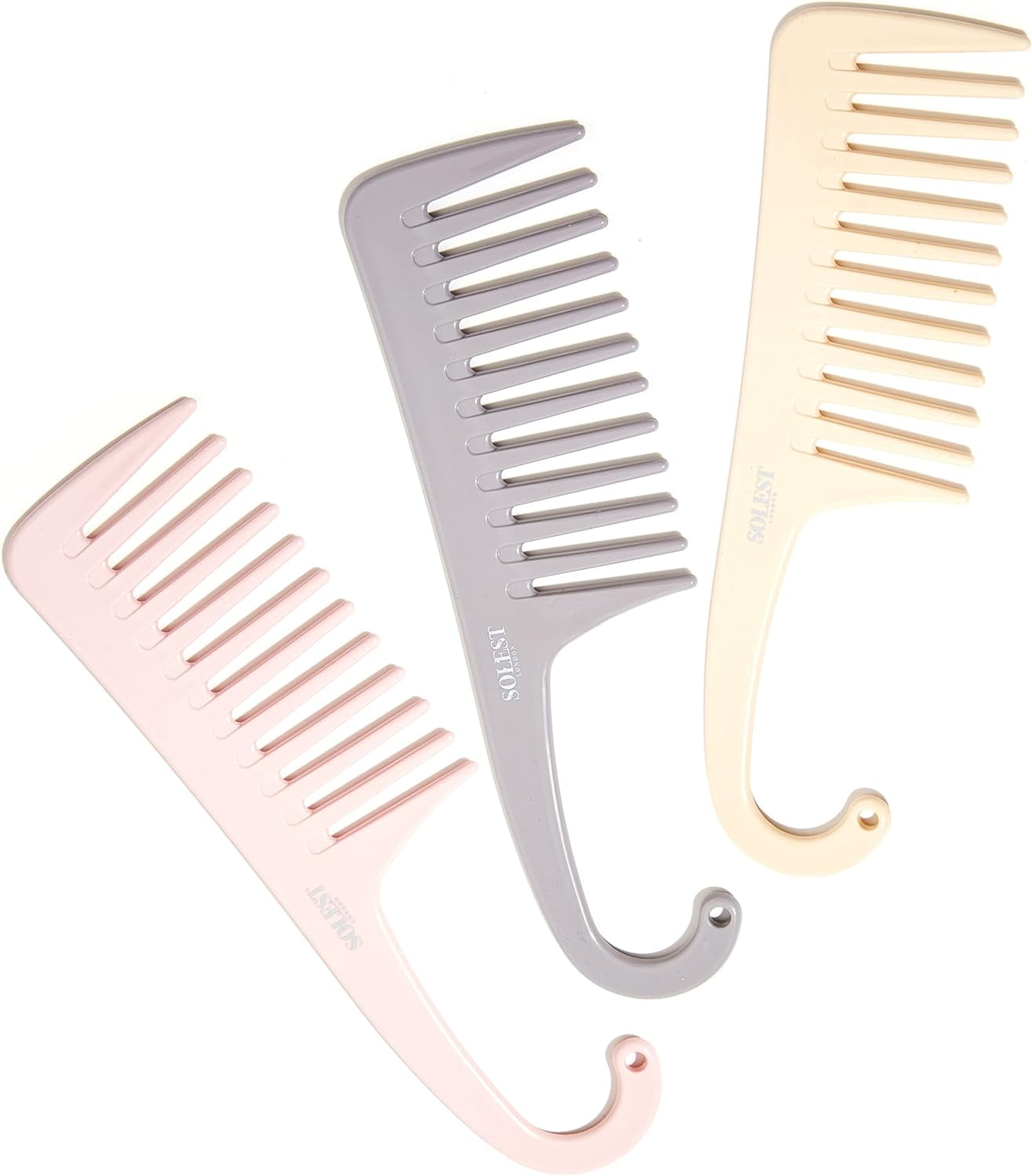 Shower Comb with Hanging - Detangler Wide Tooth Comb - Wide Tooth ...