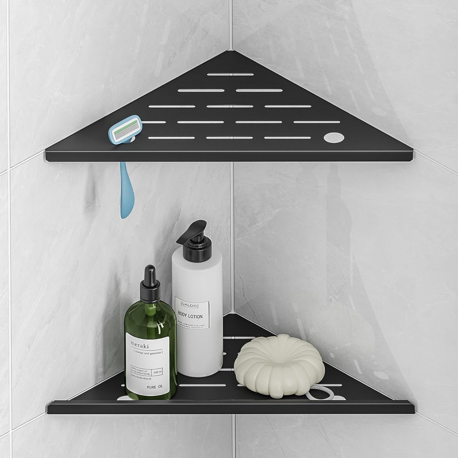 Shower Corner Shelf 2-Pack, 10" Corner Shower Shelf Rustproof Stainless ...