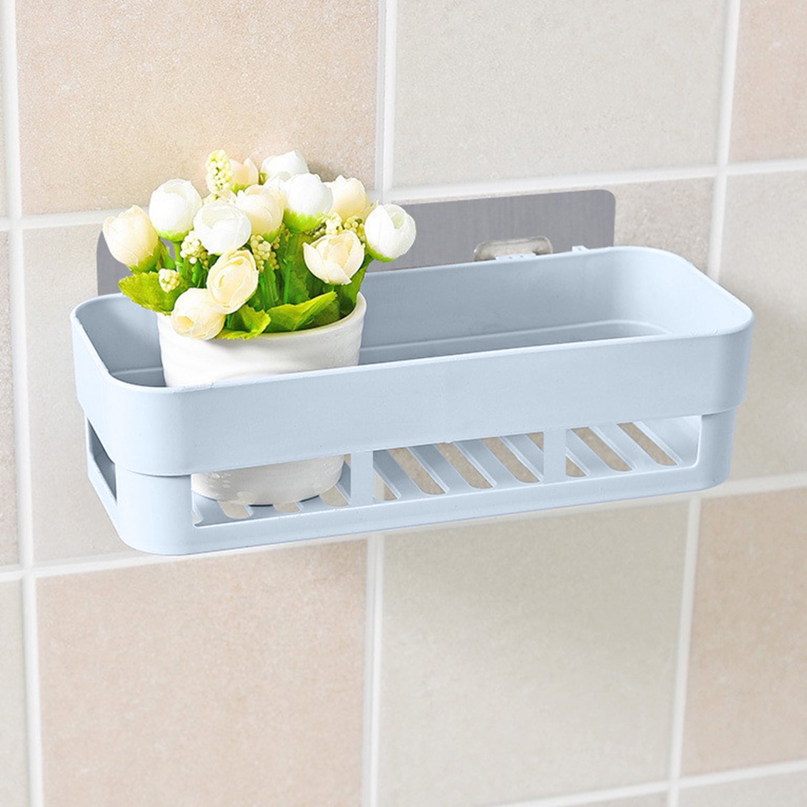 Shower Corner Shelf, Plastic Drain Rack, Multi Wall-Mounted Purpose ...