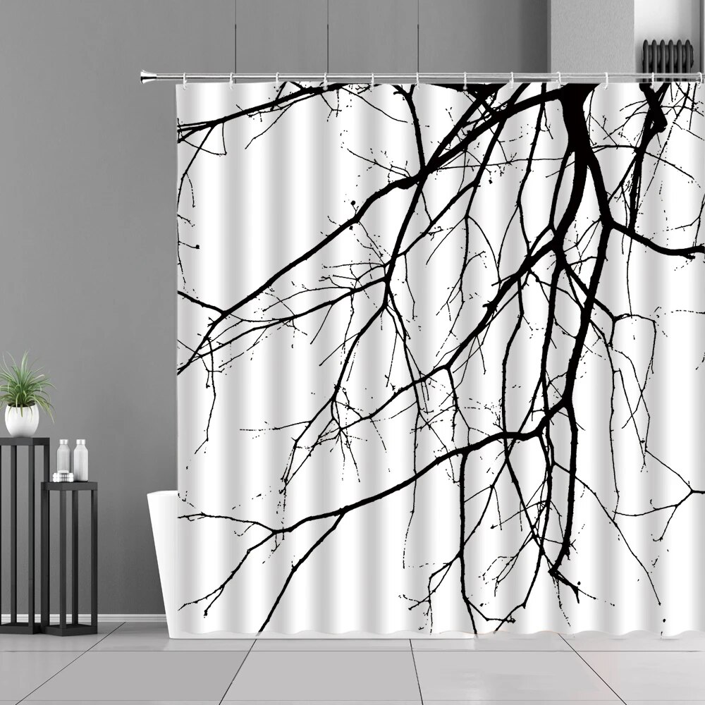 Shower Curtain 3D Print Fresh And Natural Bamboo Leaves Home Decor ...