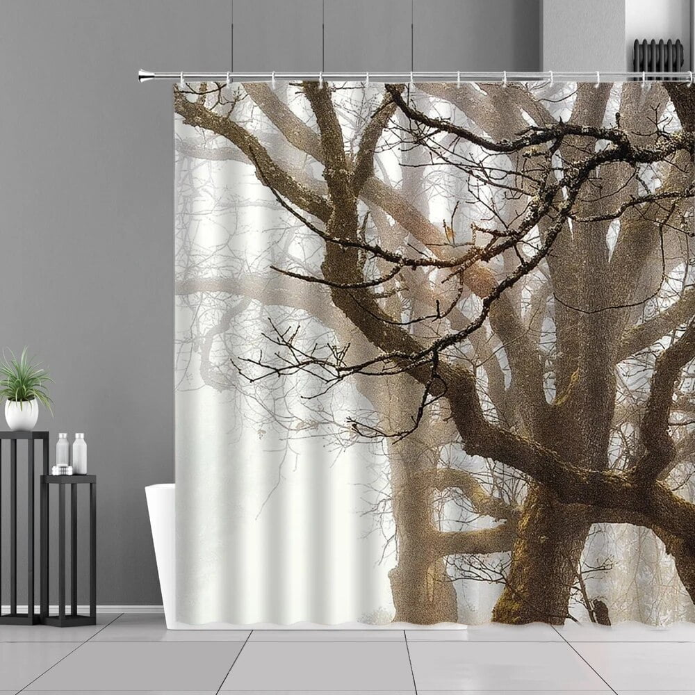Shower Curtain 3D Print Fresh And Natural Bamboo Leaves Home Decor ...