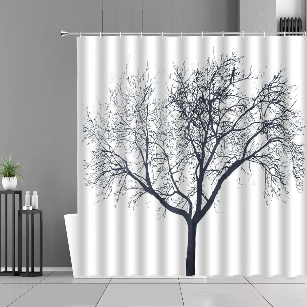 Shower Curtain 3D Print Fresh And Natural Bamboo Leaves Home Decor ...