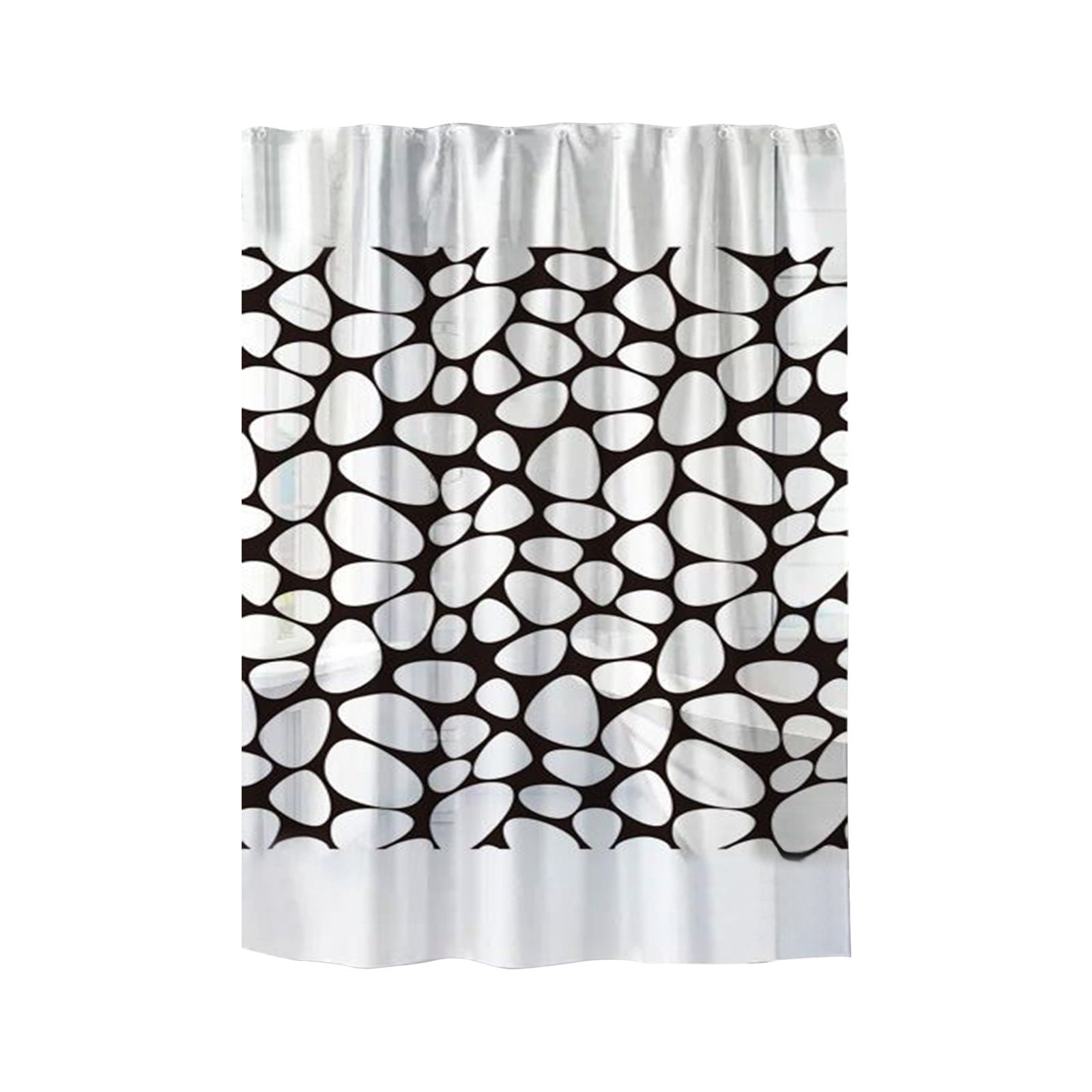 Shower Curtain 70.87 x 47.24 in (180 x 120 cm), Multicolor Plastic with ...