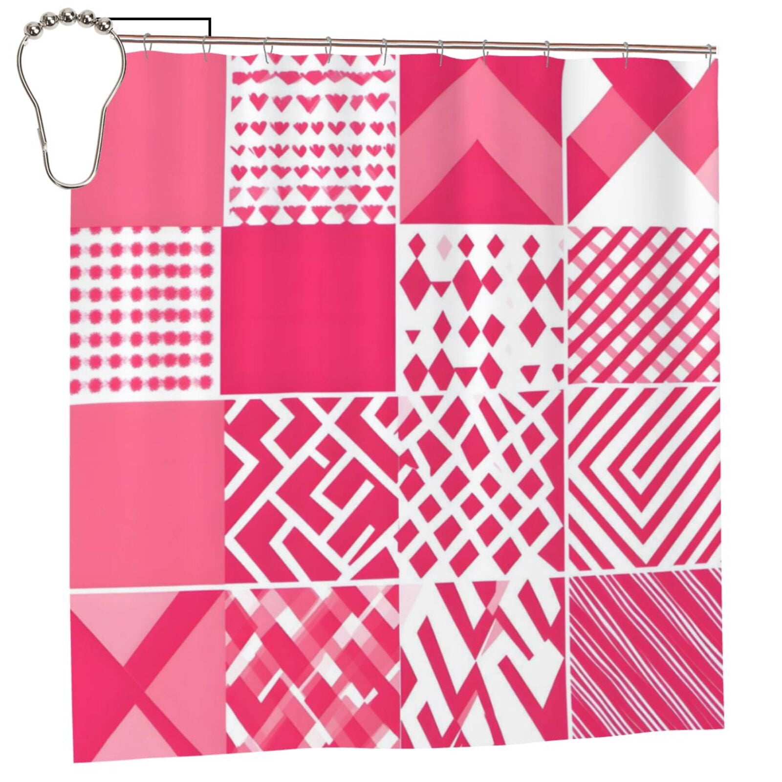 Shower Curtain 72x72in Waterproof Machine Washable Thick Polyester 11 ...