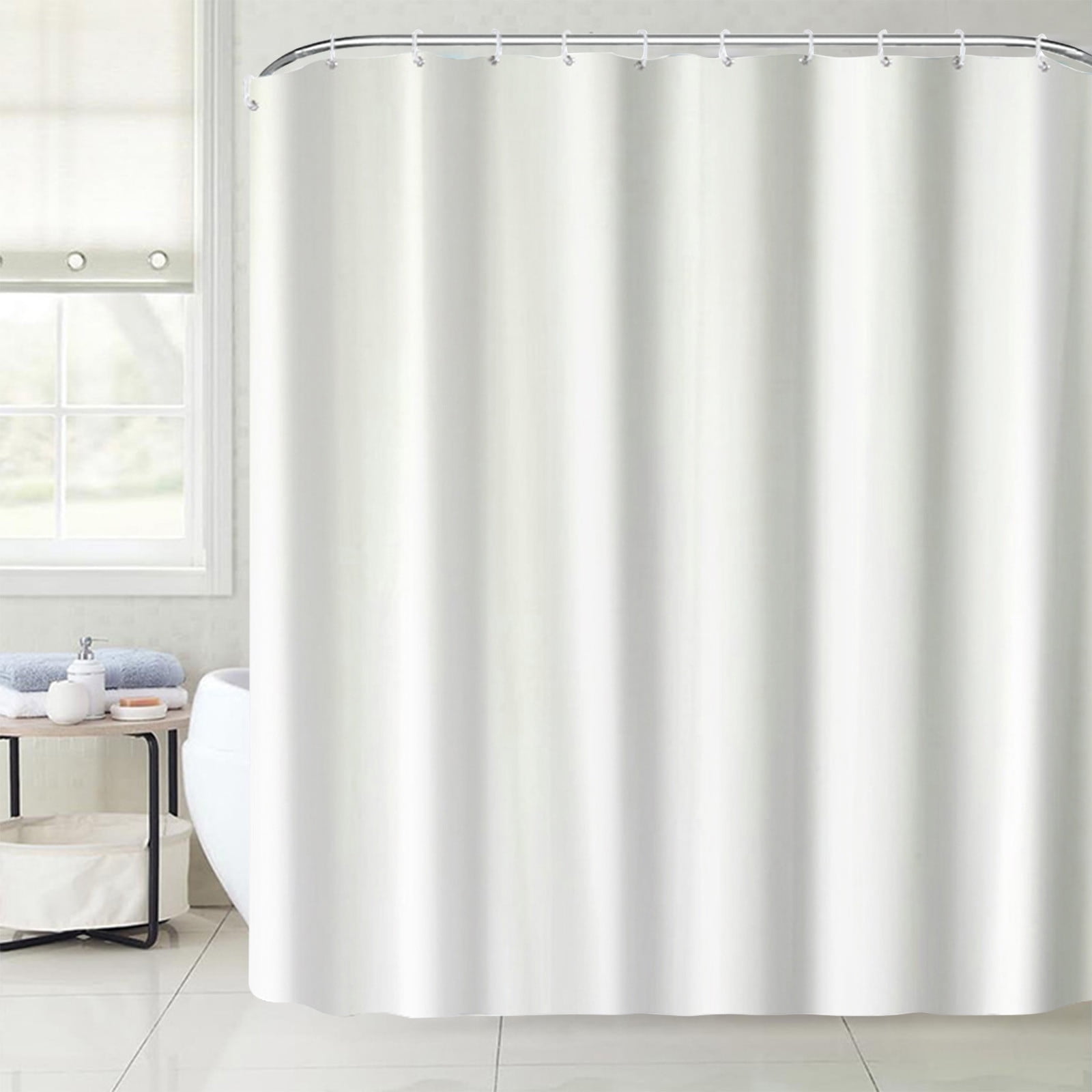 Shower Curtain, Design And Polyester, Quick-Drying, Weighted Hem, Short ...