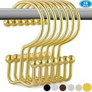 HEJULIK Stainless Steel Shower Curtain Hooks, Rust-Resistant T Shaped ...