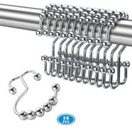 HEJULIK Stainless Steel Shower Curtain Hooks, Rust-Resistant T Shaped ...