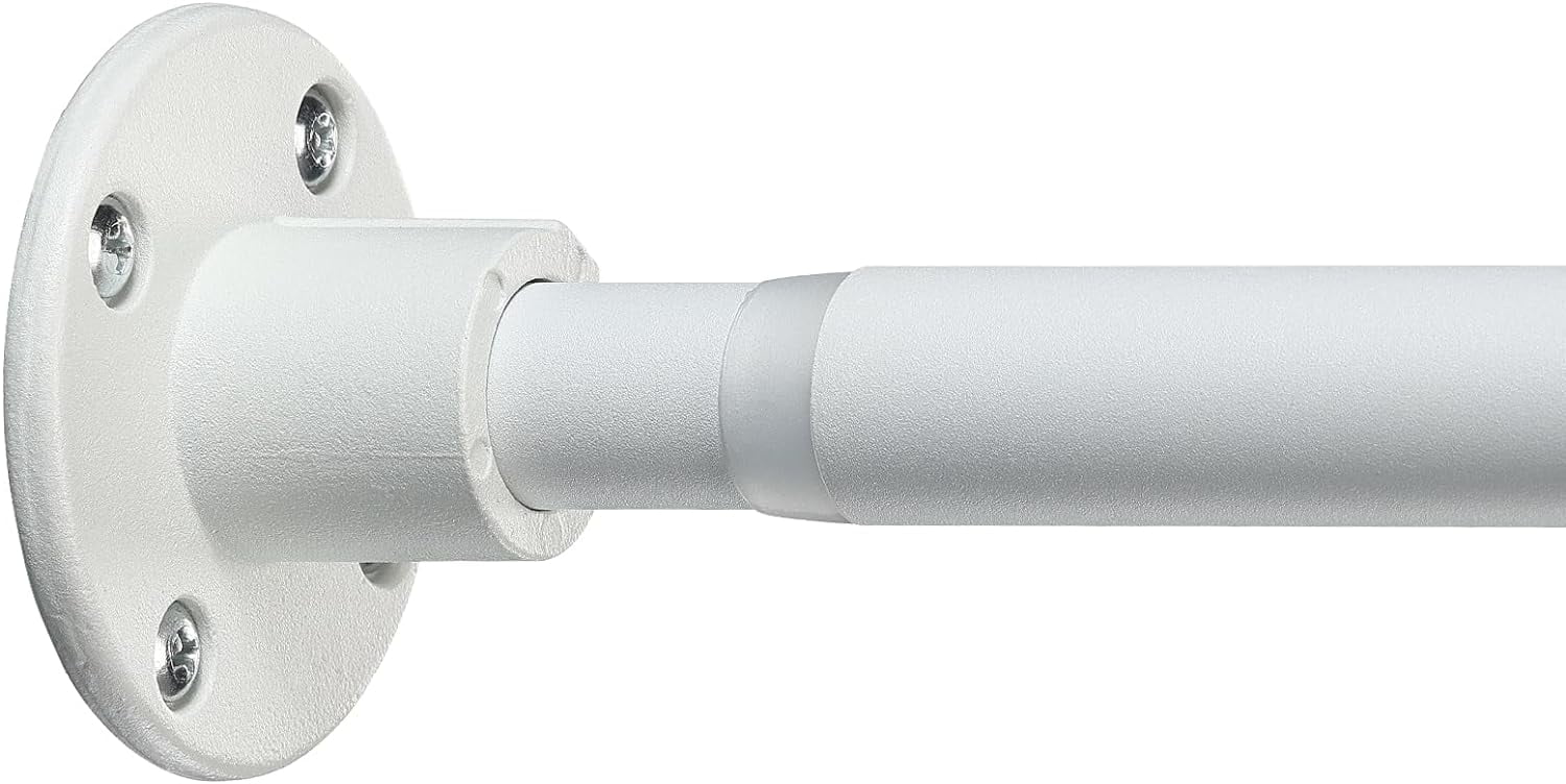 DEROFIT 1" Heavy Duty Shower Rod - 29 to 93" Adjustable Industrial ...