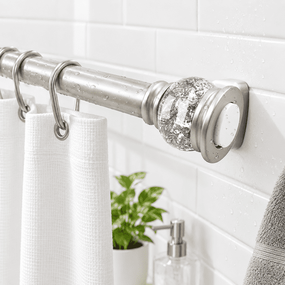 Shower Curtain Rod 27 To 86 Inch 1 Diameter For Bathroom No Drilling ...