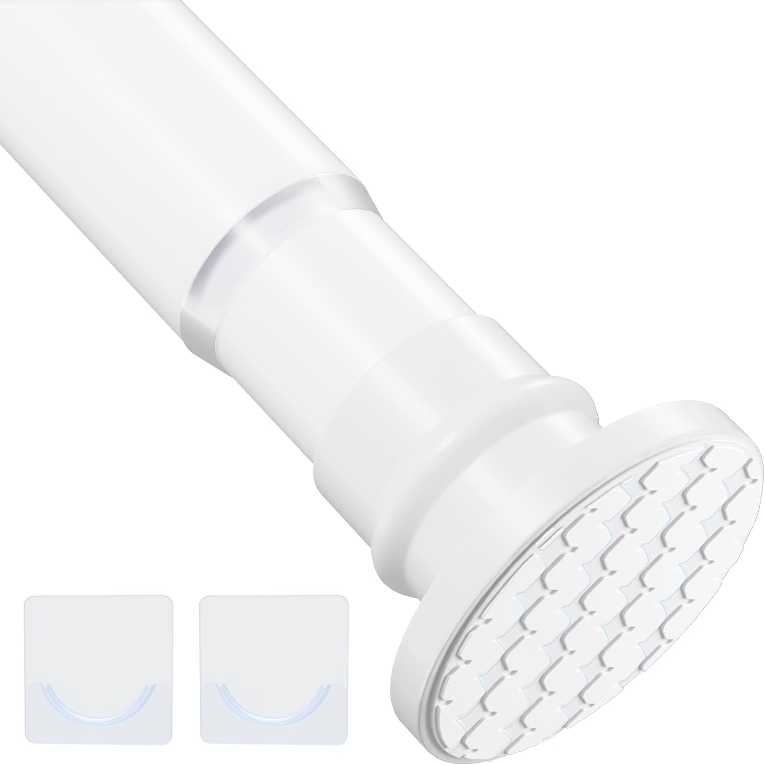 Shower Curtain Rod 28-48 inch Heavy Duty Tension Curtain Rod No ...