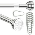 Prebene Adjustable Waterproof Durable Shower Curtain Rod, 32-84 Inches ...