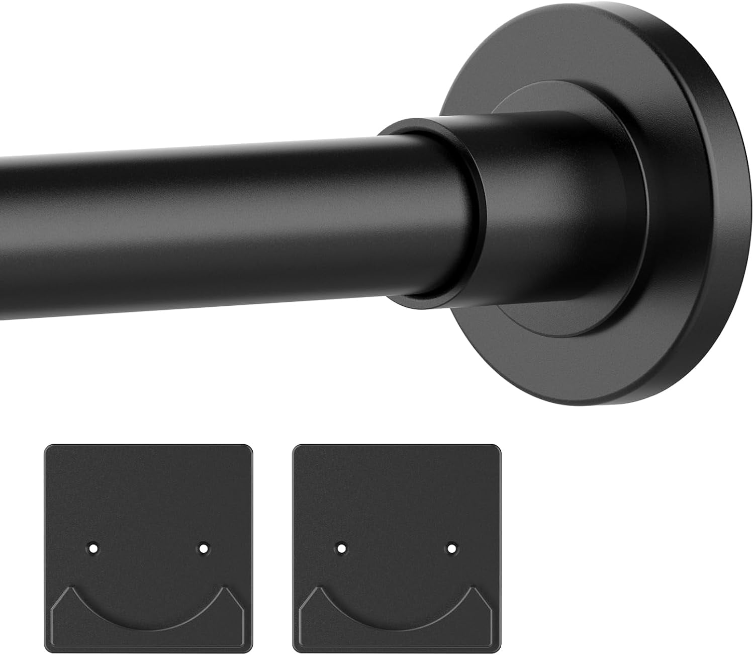 Shower Curtain Rod Adjustable with Holder, Anti-Rust Shower Rod ...