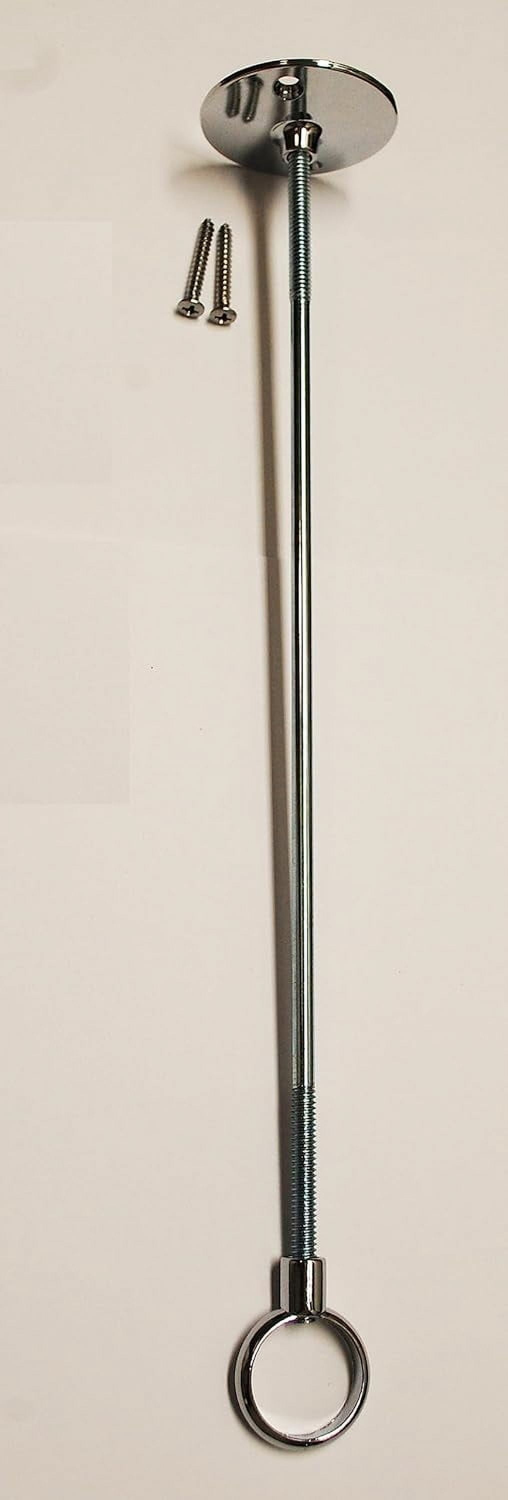 Shower Curtain Rod Ceiling Support (Polished Chrome) Choose from 12" to ...
