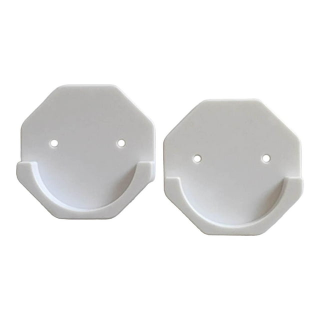 Shower Curtain Rod Holder Wall Mount Tension Holder Pole Hanger Holder ...