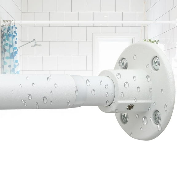 Shower Curtain Rod 32-50 Inch Adjustable - 1 Inch Diameter Heavy Duty ...