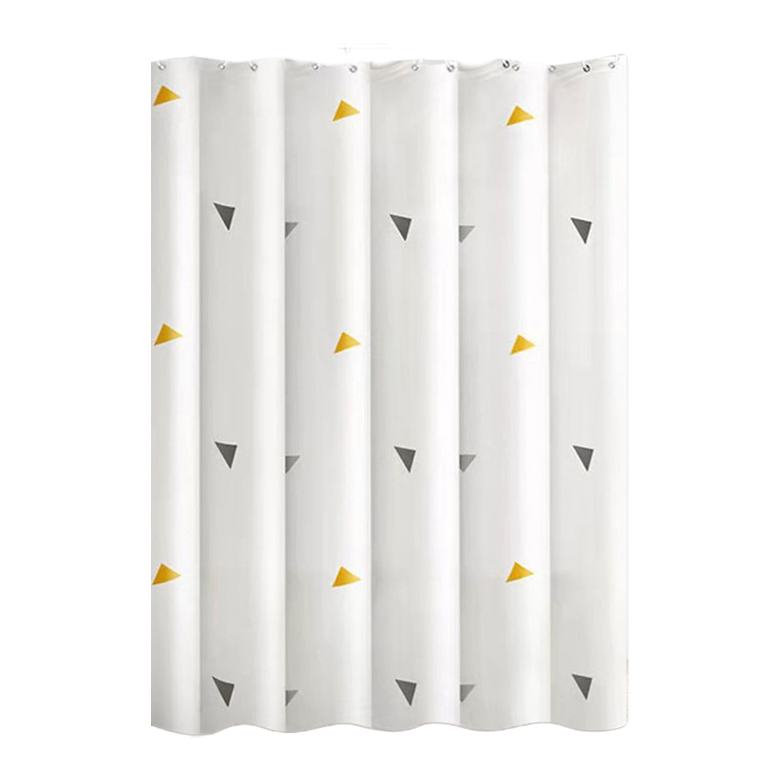 Shower Curtain Set With Plastic Hooks And Reinforced Grommet Header ...