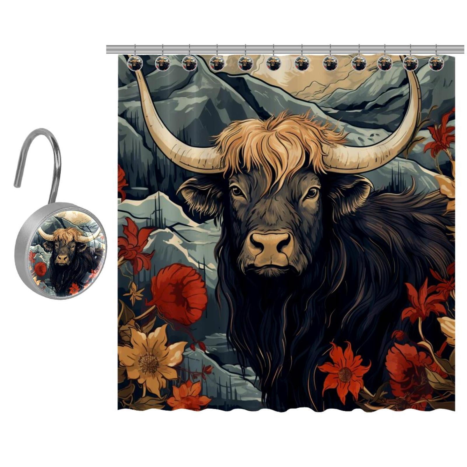 Shower Curtain Set- Yak - Walmart.com