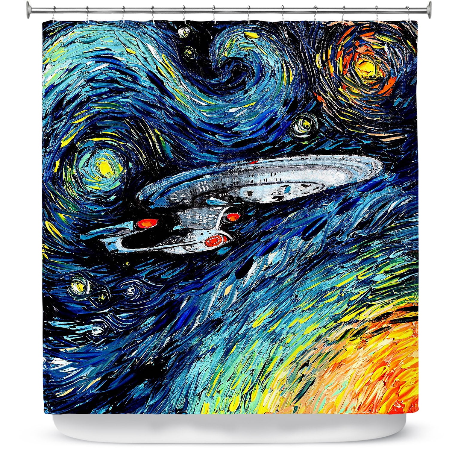 Shower Curtains 70" x 73" from DiaNoche Designs by Aja Ann - van Gogh ...