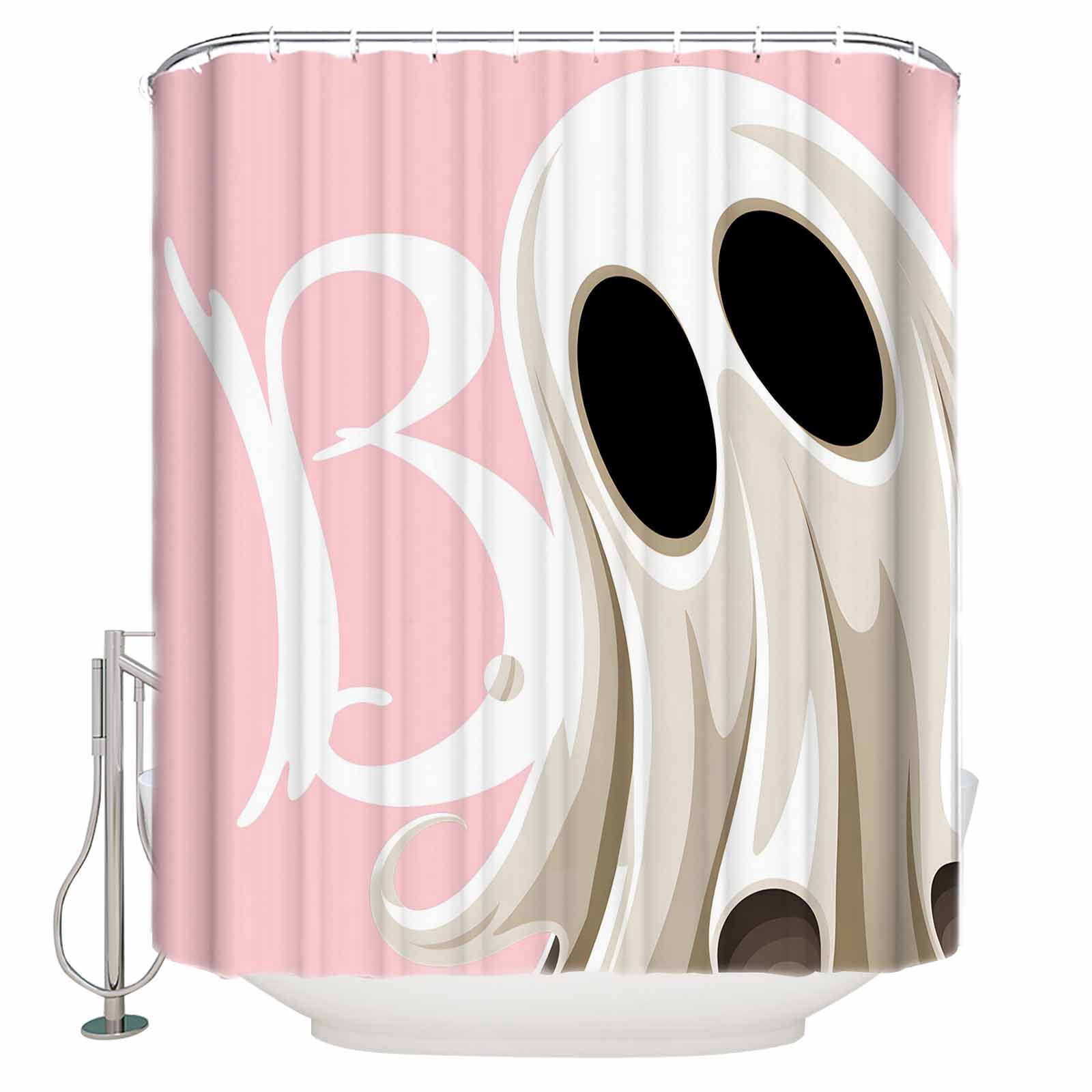 Shower Curtains for Bathroom-54"x78",Scary Halloween Ghost Waterproof ...