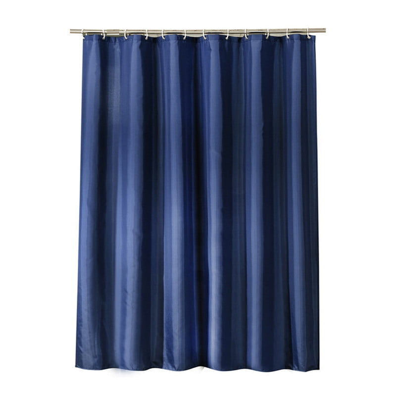 Shower Curtains Waterproof Fabric Weighted Hem Machine Washable Dark ...