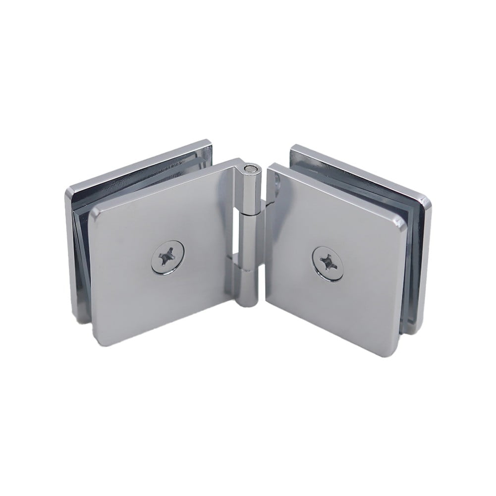 Shower Door Glass Clamp Hinge for 812 mm Tempered Glass Elegant Brass ...