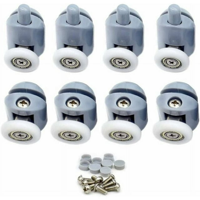 Shower Door Rollers, Spring Loaded Action for Smooth Movement, Curved ...