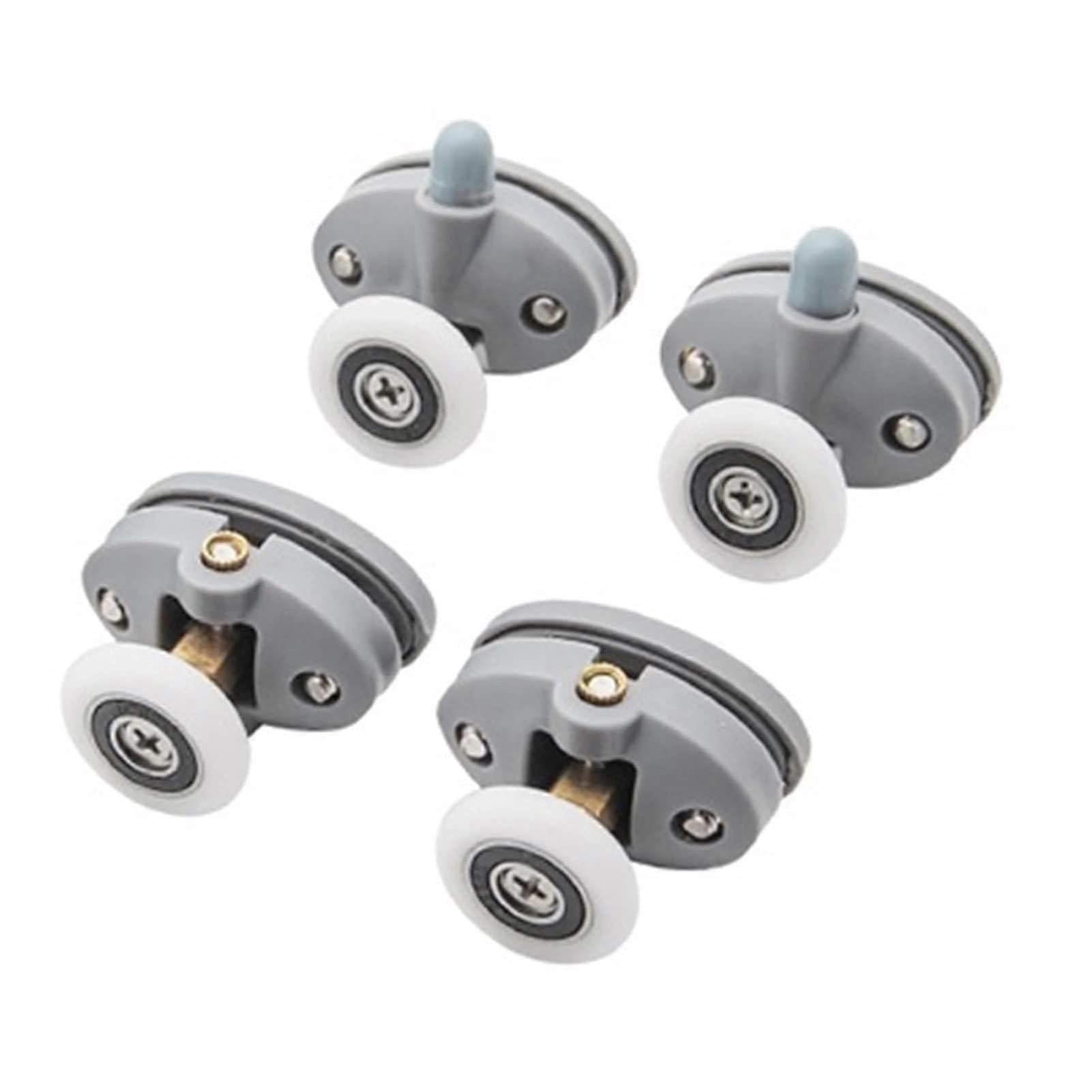 Shower Door Runner Wheels, Plastic Pulleys Sliding Door Rollers For ...