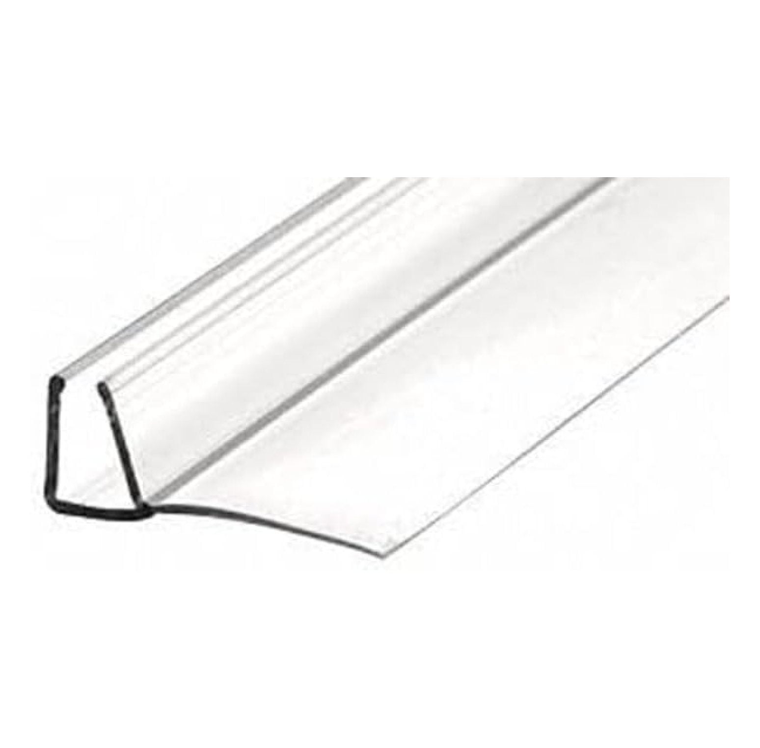 Shower Door Seal Polycarbonate U Channel - 95" Long Vinyl Fin Seal for ...