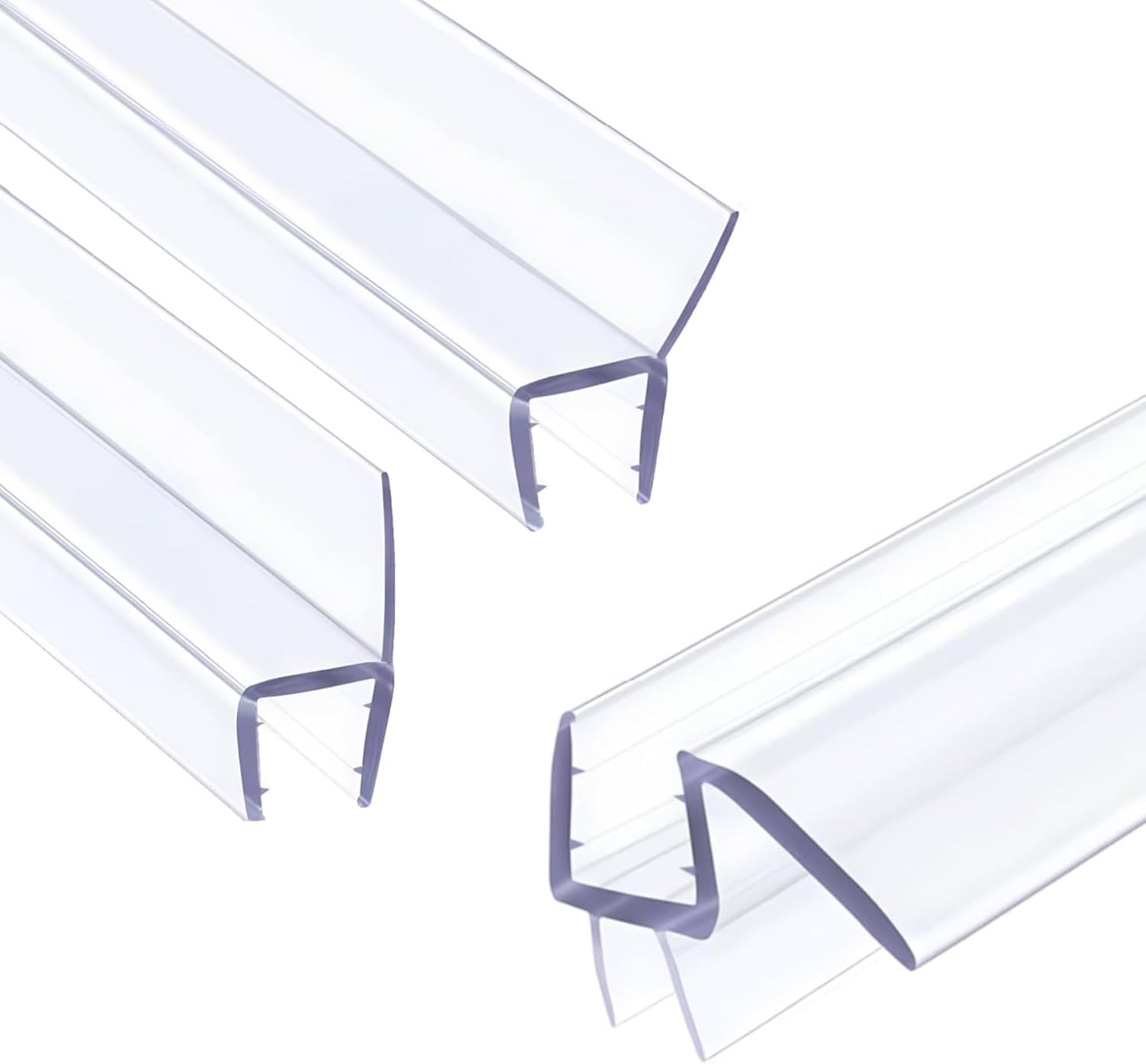 Shower Door Seal Strip Kits Set of 3 Polycarbonate Include 2 PCS 76 ...