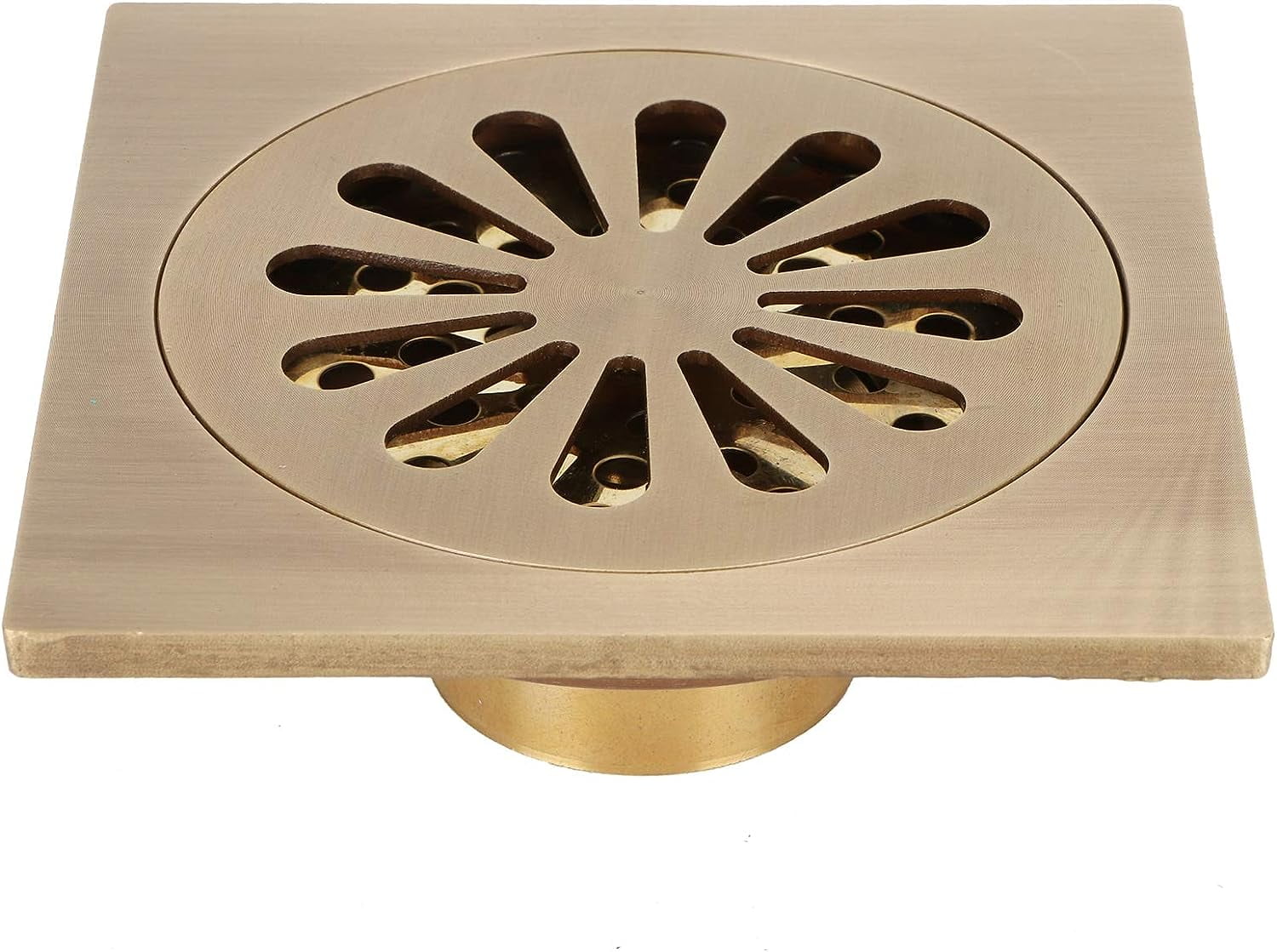 Shower Drain 4 Inch, Floor Drain Set With Removable Grate Cover, Floor ...