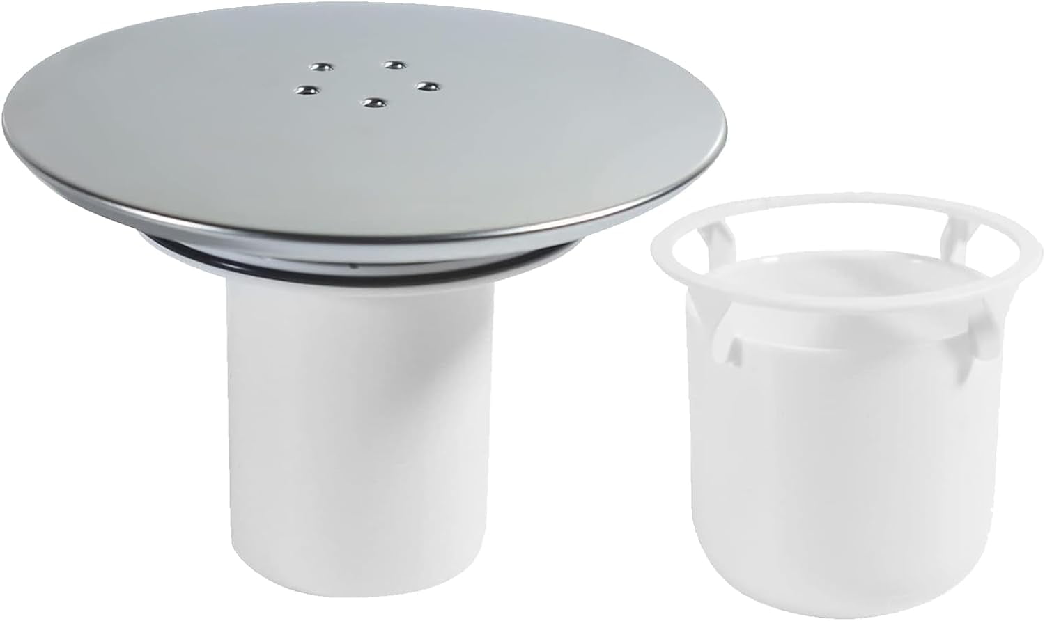 Shower Drain, 90mm/115mm Shower Drain Cover, Chrome Interchangeable ...