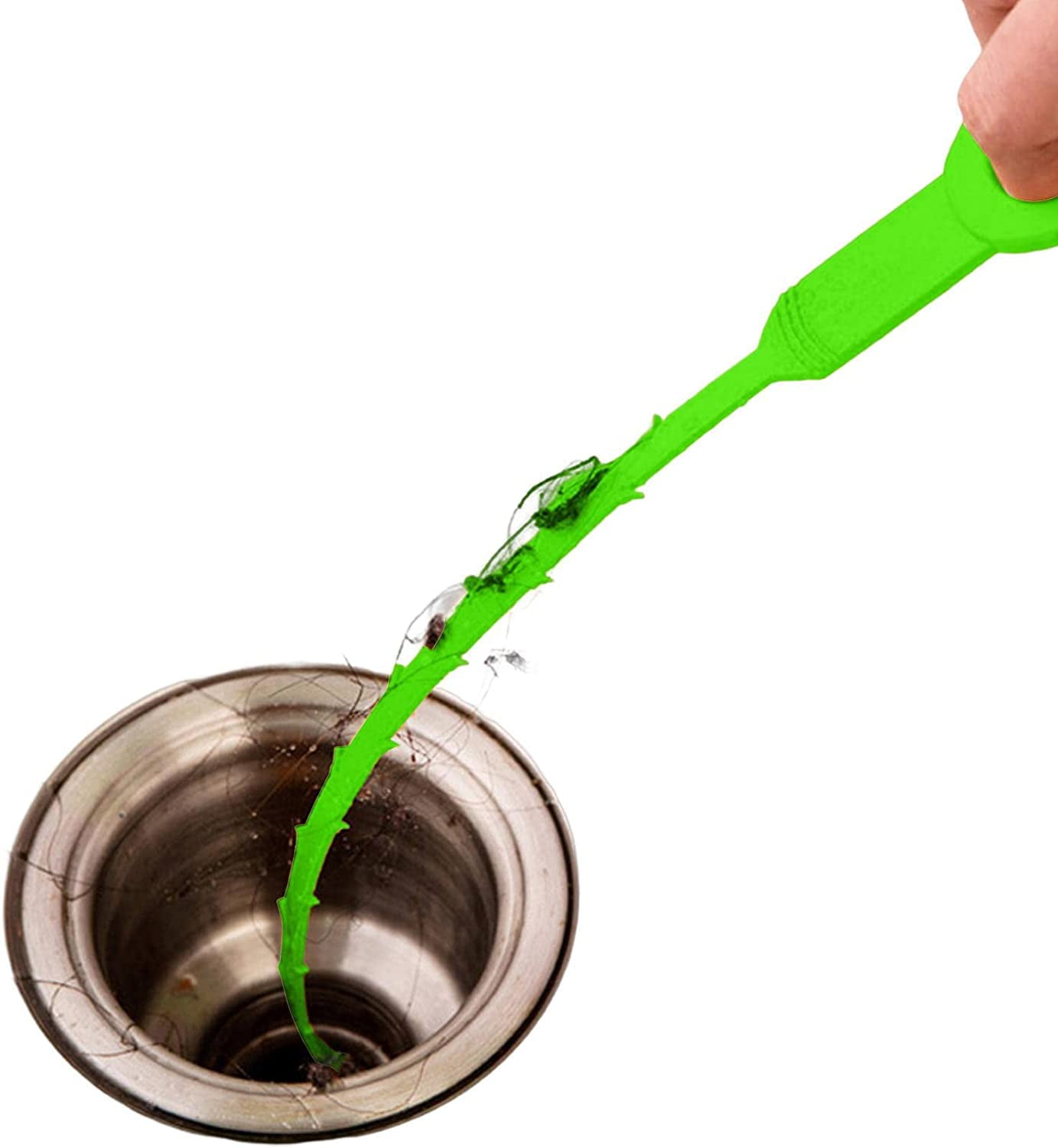 Hair Clog Remover Drain Cleaner, 21 Inch Hair Snake Tool Drain Opener ...