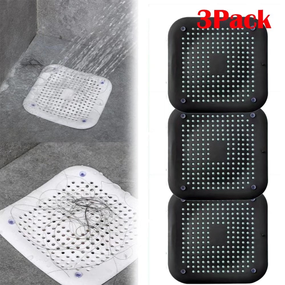 Shower Drain Cover For Bathroom Tub And Kitchen, Easy To Install 3-Pack ...