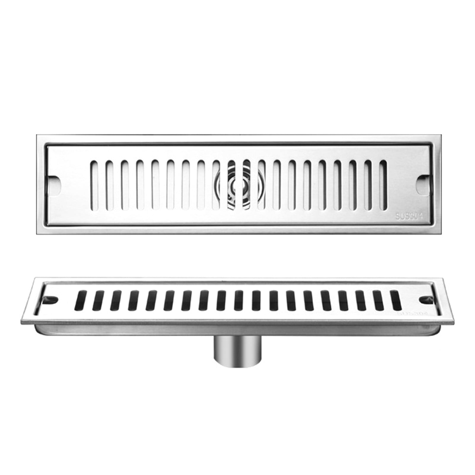 Shower Drain Long Stainless Steel Deodorant Removable Floor Drain for ...