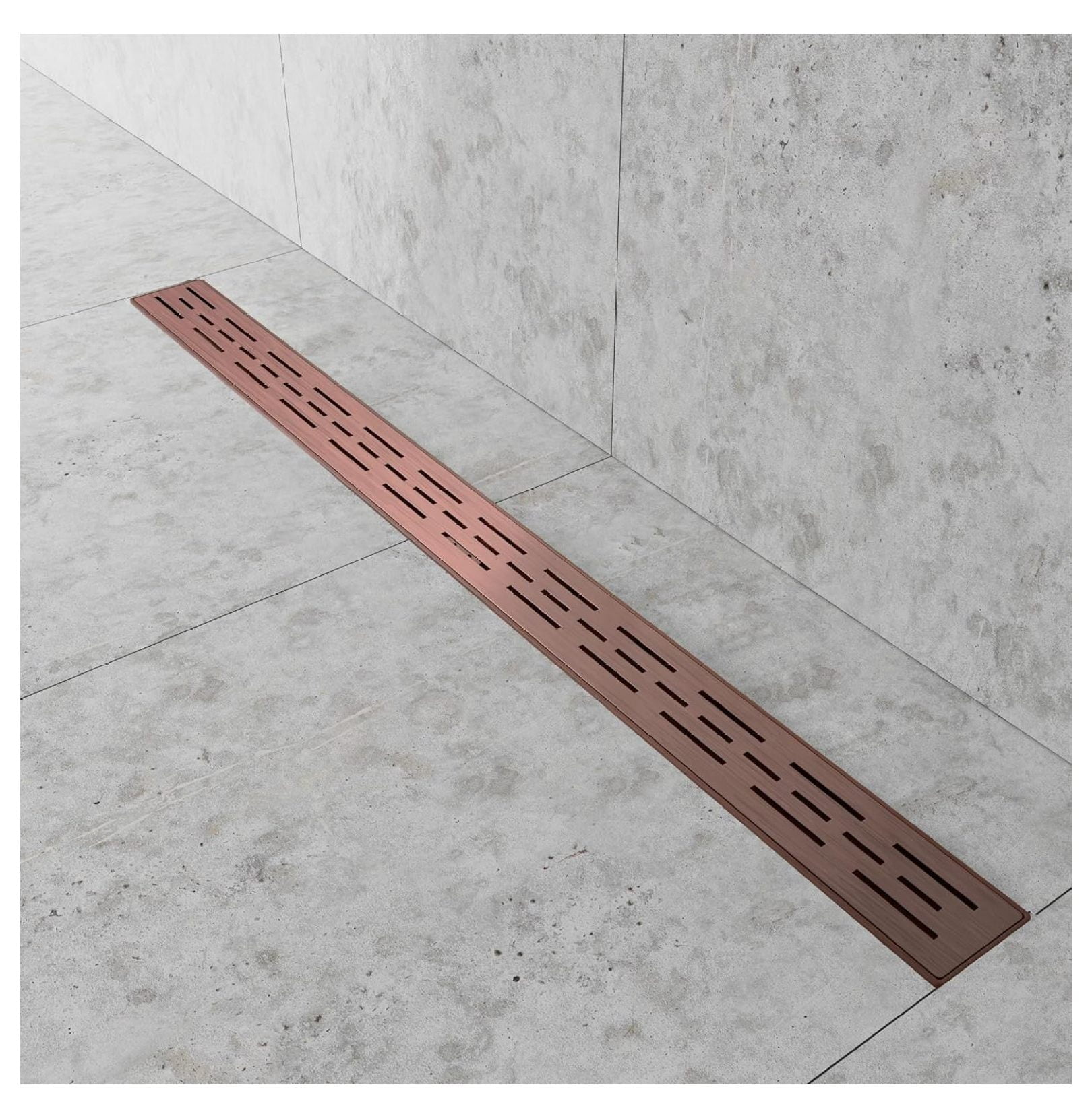 Shower Drain - Stainless Steel Rectangular Shower Floor Drain with ...