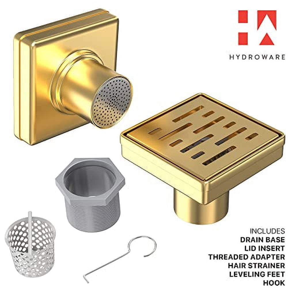 Shower Drain - Stainless Steel Square Shape Shower Floor Drain with ...