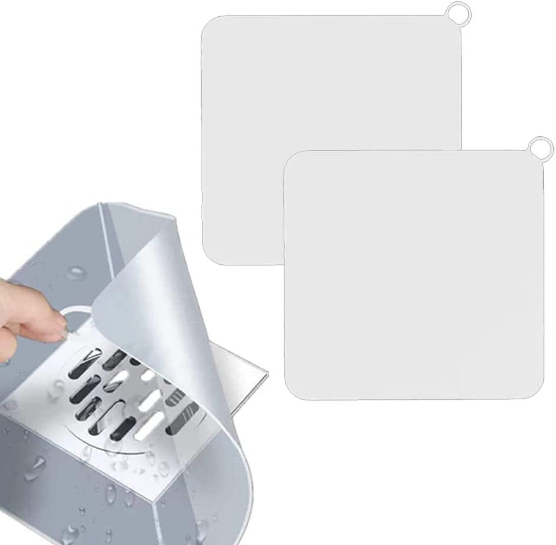 Shower Drain Stopper, 2 Pack Silicone Drain Cover, Anti-Odor ...