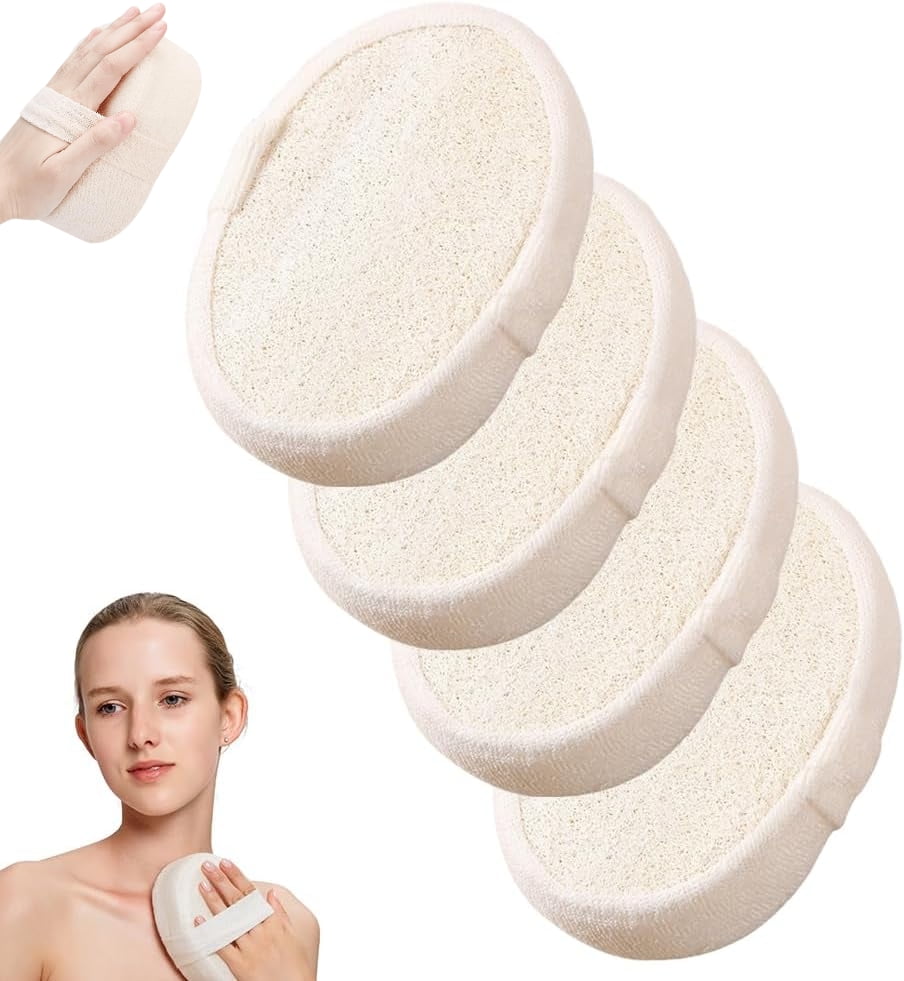 Shower Exfoliating Sponge, 2025 New Loofah Face Scrubber, Gentle Sponge Exfoliator for Daily ...